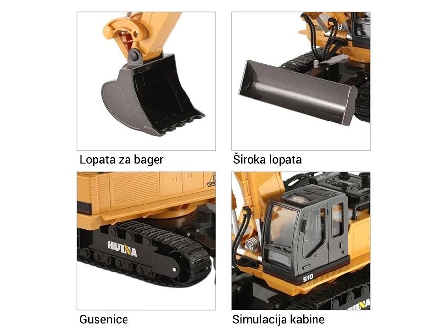 Igračka bager na daljinsko upravljanje – Zvezdica Shop